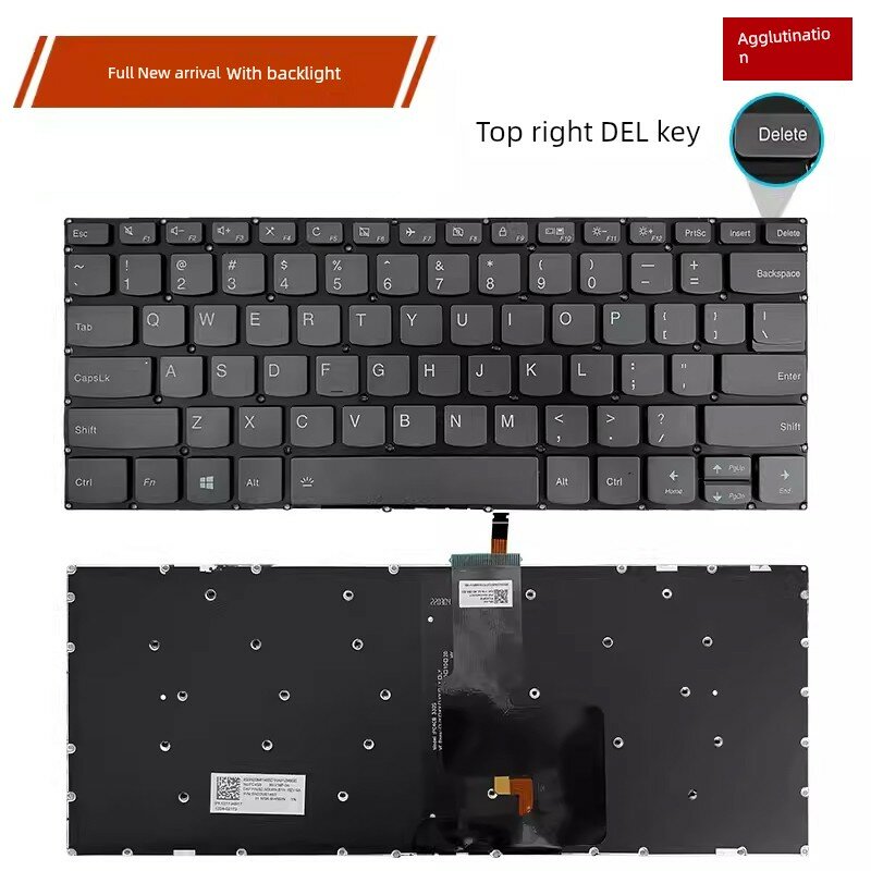 E43-80 подходит для клавиатуры Lenovo V130-14IKB 330S V330-14 K43C-80 Xiaoxin 14-2019. Абсолютно новая модель с