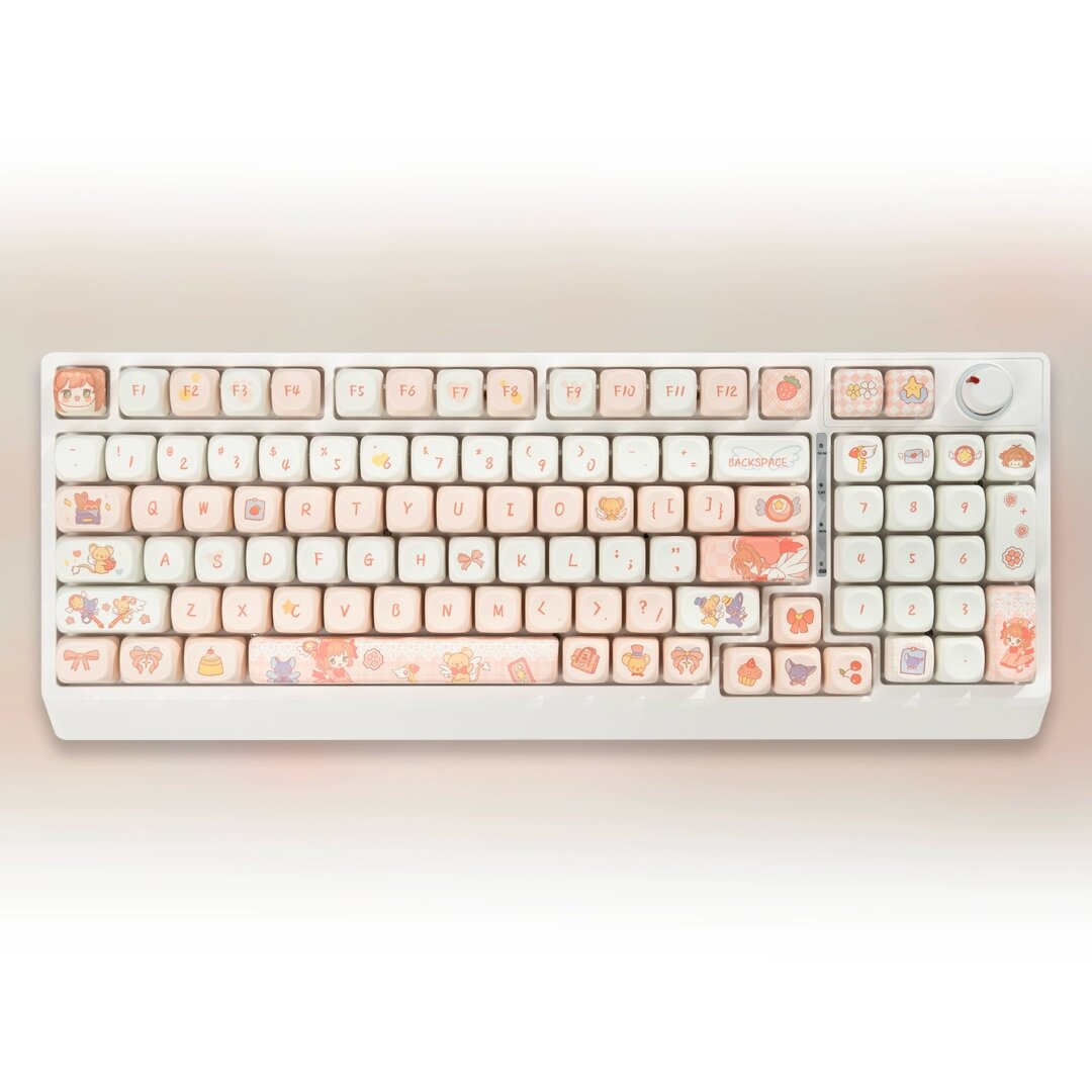 Механическая клавиатура Wandering Cat H98, беспроводная Bluetooth, трехрежимная смешанная подсветка, офисная игра для