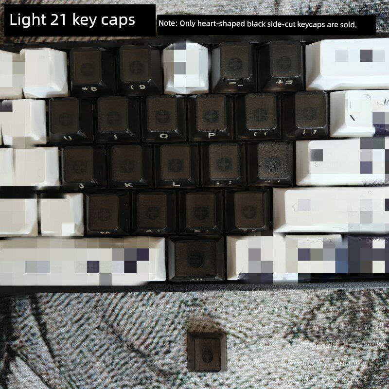 Колпачки для клавиатуры Machima PBT с сублимационной печатью, совместимые с Wooting Night Demon EZ63, Made68, EV63,