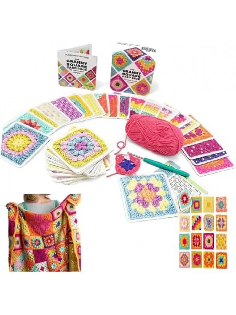 Колода карточек Granny Square - 50 дизайнов для