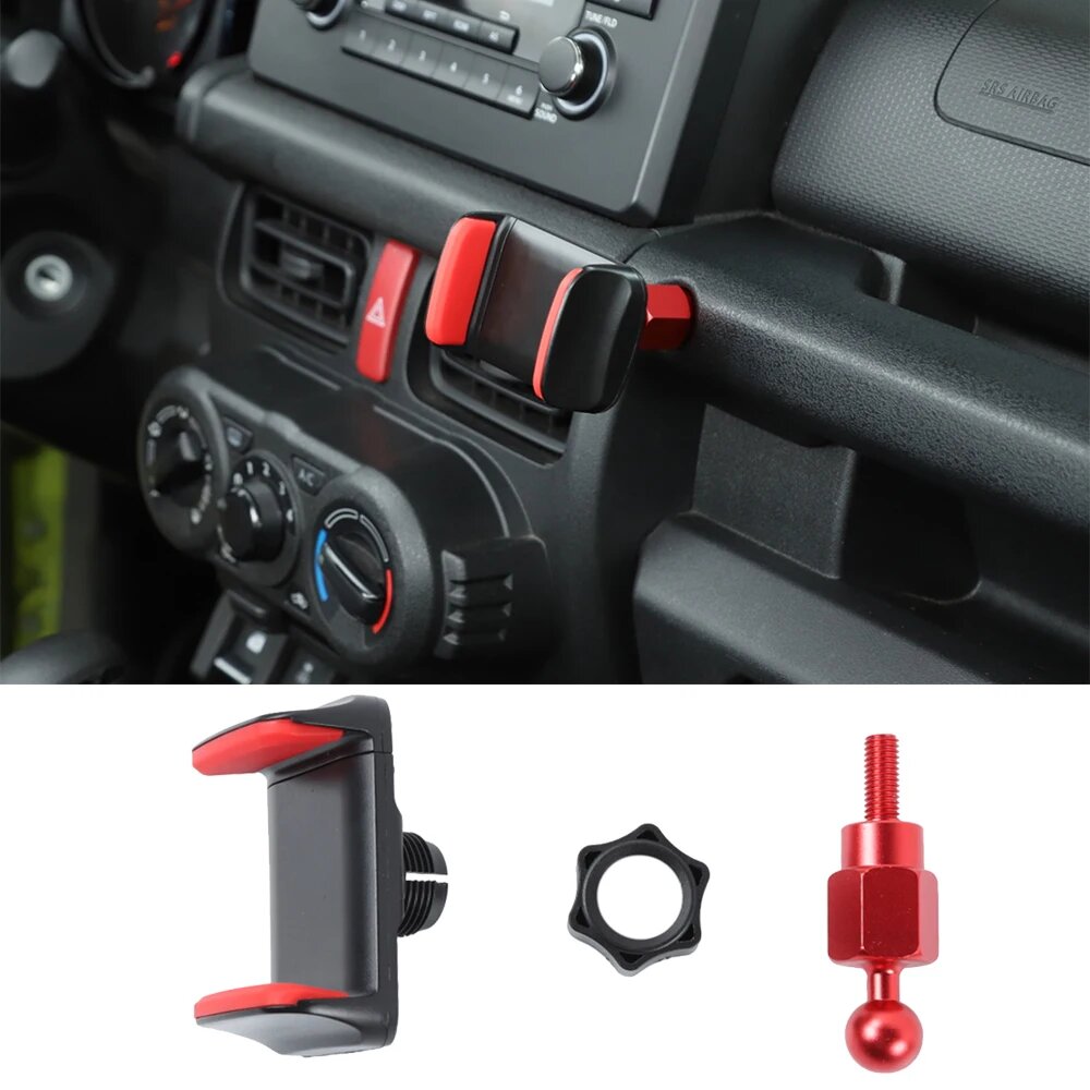 Держатель телефона в авто Suzuki Jimny JB64/JB74/JC74, красный
