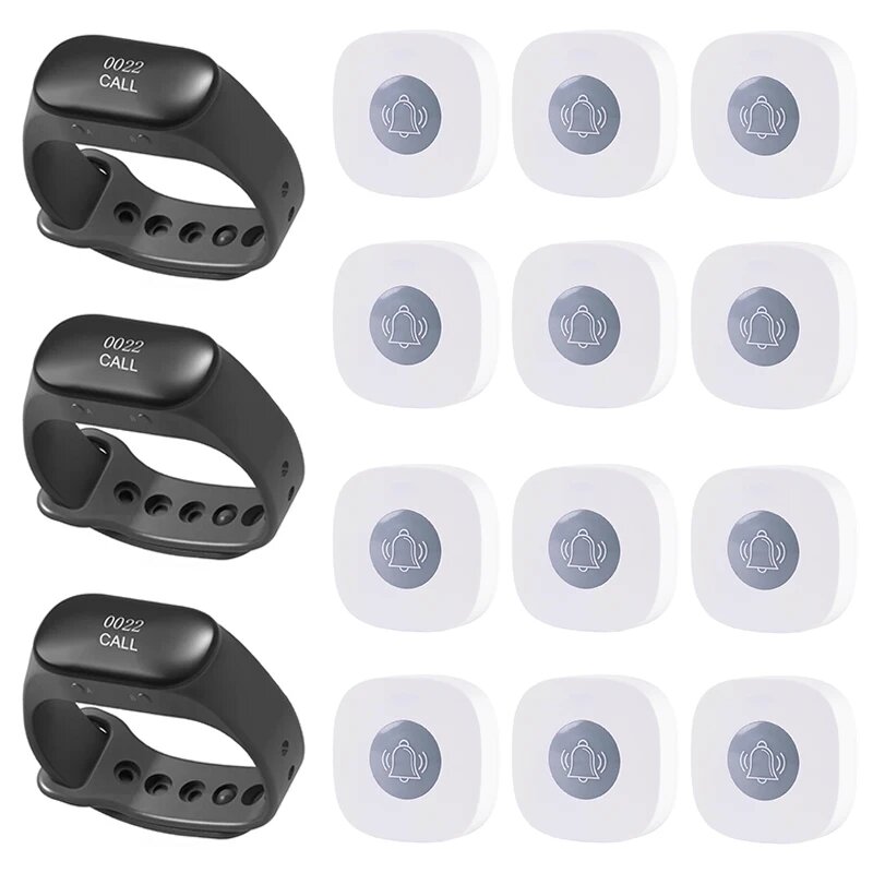 Беспроводная система вызова Huling X3 3 Watch 12 Buttons