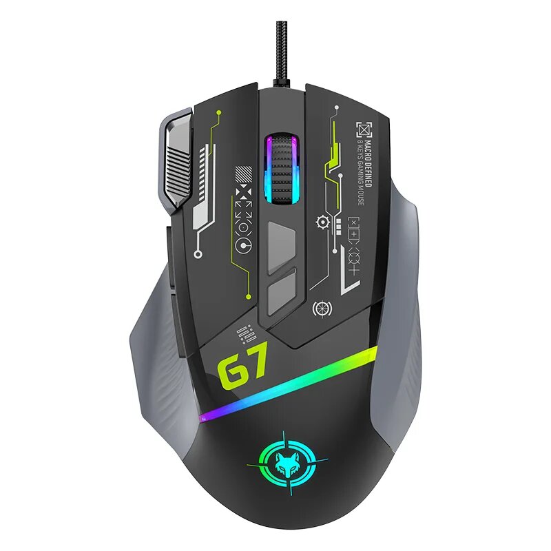Игровая мышь ONIKUMA G7, черная, проводная
