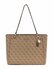 Сумка тоут GUESS, фактура зернистая, бежевый
