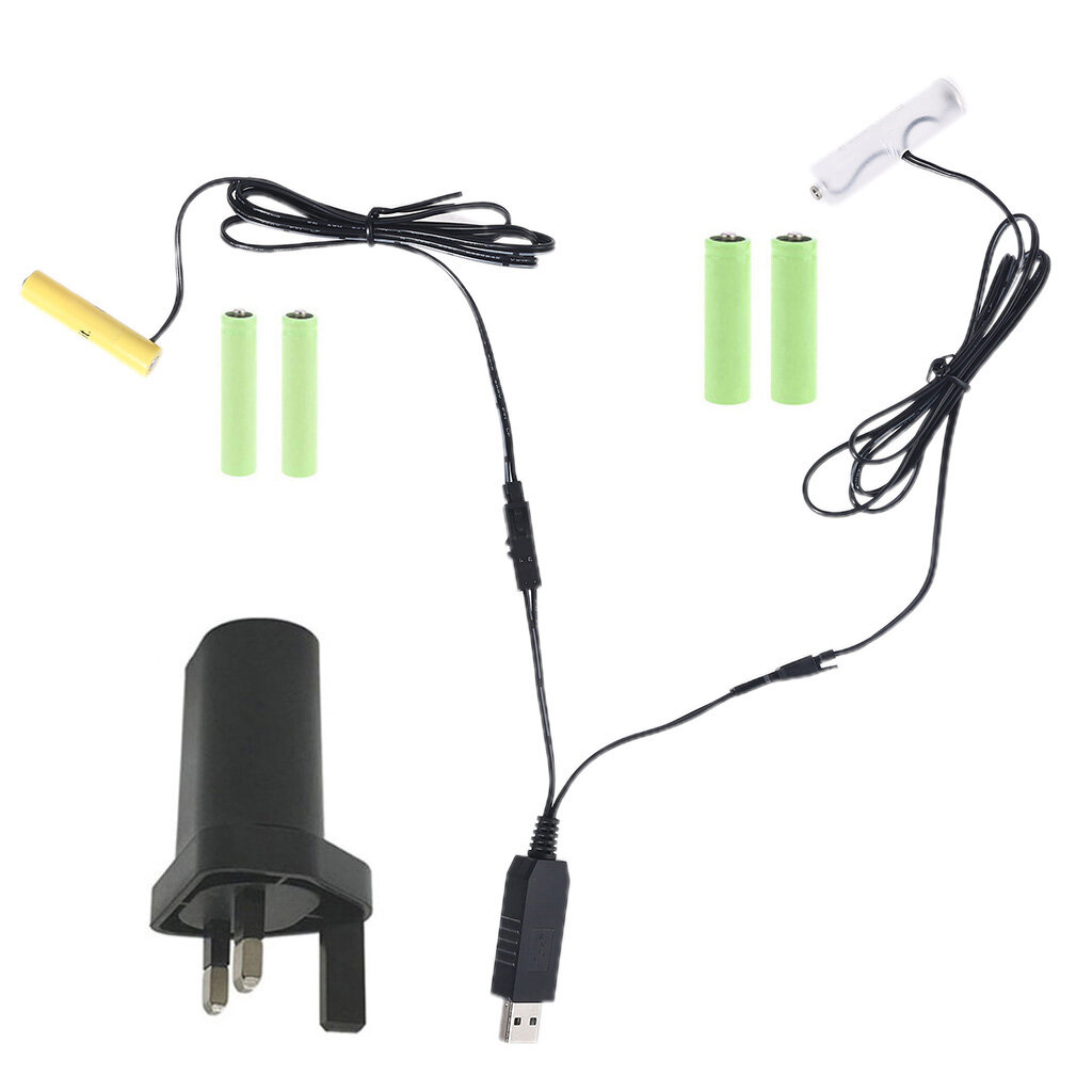 Адаптер питания 2в1 для батареек AA и AAA