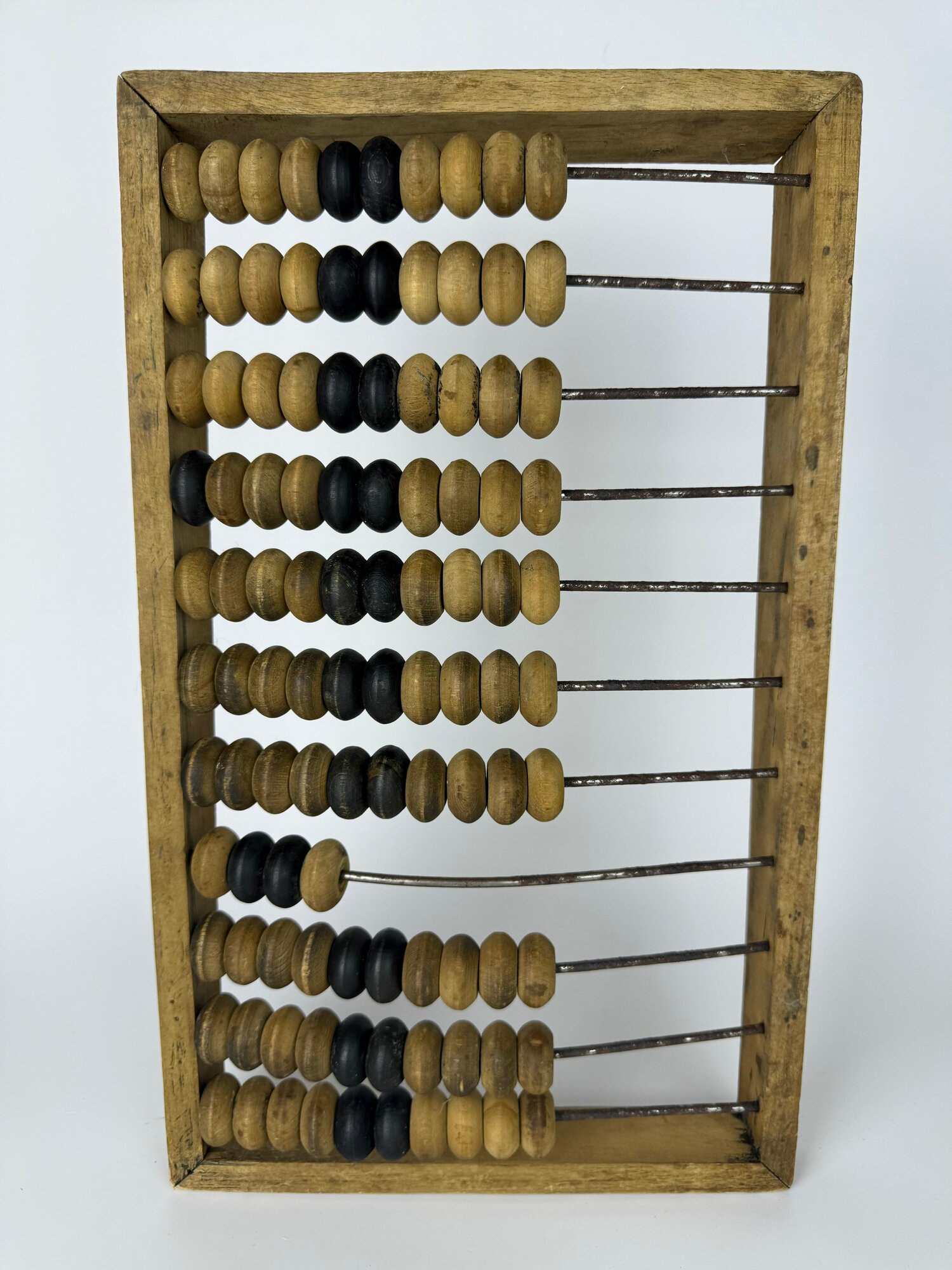 Счеты деревянные СССР, большие, 27 х 45 см.
