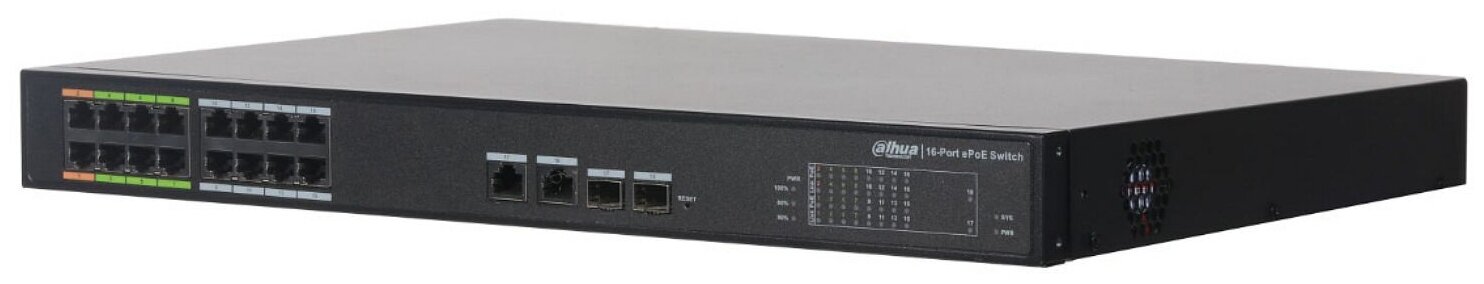 DAHUA DH-LR2218-16ET-240 18-портовый управляе