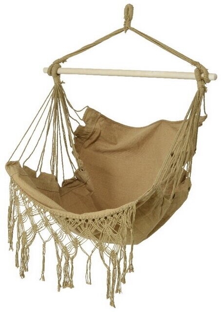 Подвесной гамак-кресло Икария 130*100 см песочный, Kaemingk, 806227-1