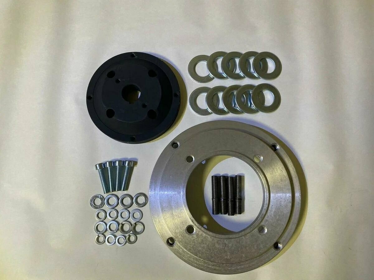 Переходник для установки LIFAN 8-9 л. с, (старые) на мотоблок Агро (Агрос) (4 отв. х 80 мм, центр. отв. 90 мм.)