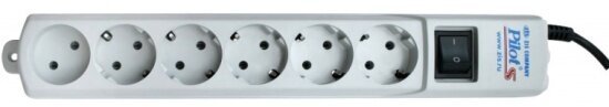 Сетевой фильтр Zis Pilot S 6 розеток 10м (Pilot S10M)
