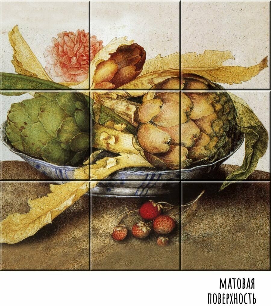 Керамическая плитка(панно)/фартук кухонный с фото Фрукты 202352МАТ(матовая)