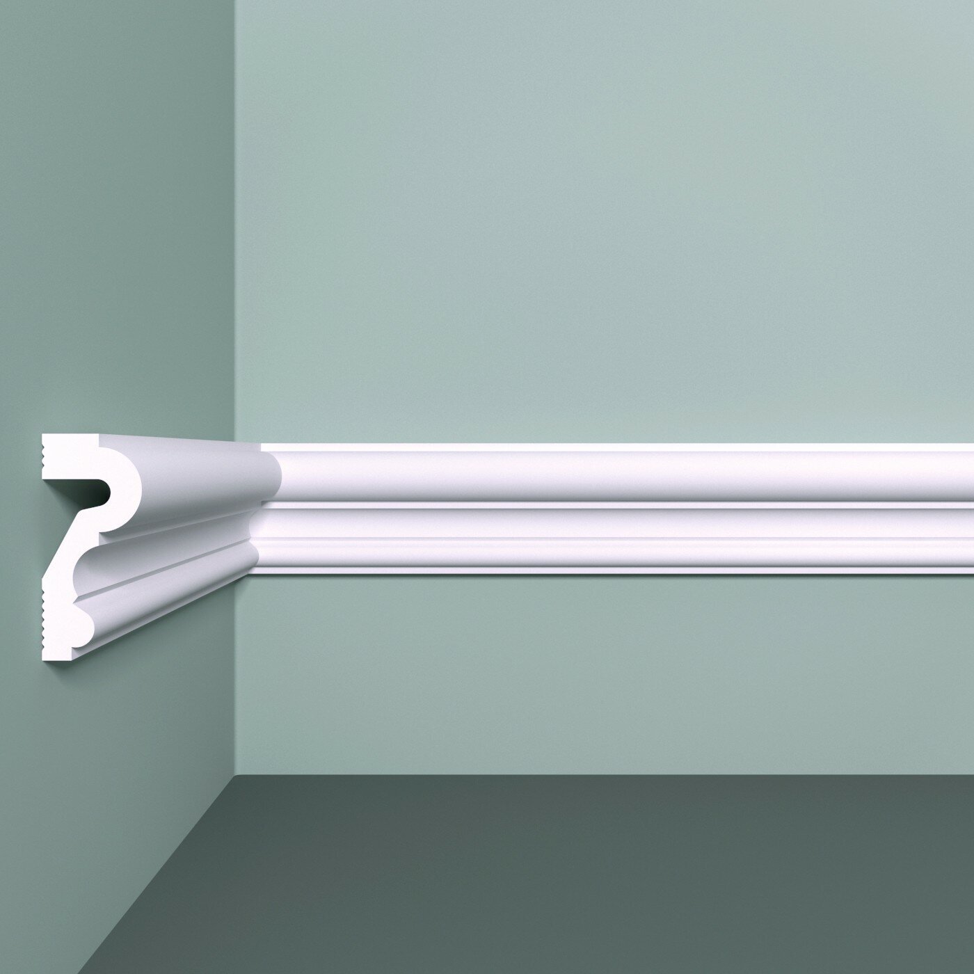 Молдинг под покраску Bello Deco М23 Полистирол, размер 2000*50*22 мм