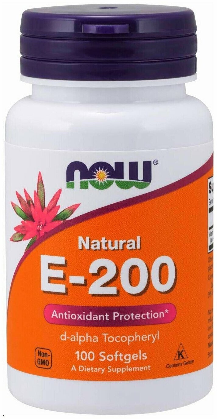 NOW E-200 Da 100 softgels