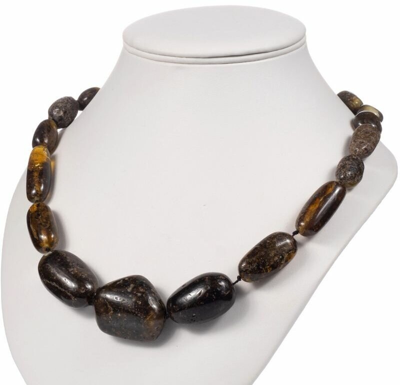 Колье, янтарь