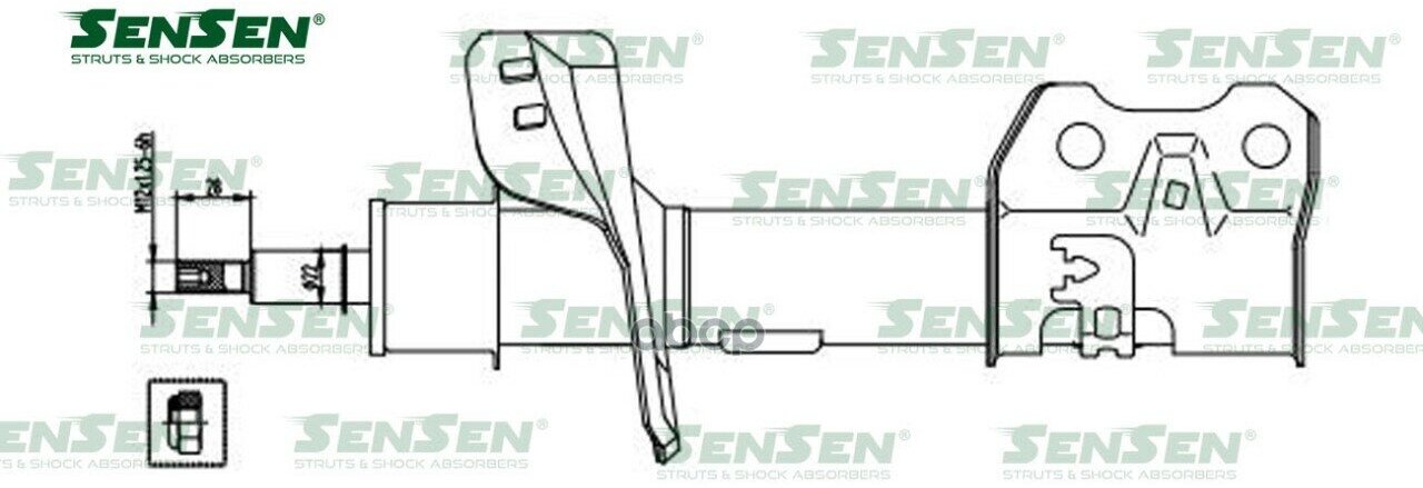 Амортизатор перед. прав. Honda CR-V III (RE) CR-V Mk III (RE) 2.0-2.4(2.4)Бензин Дизель 2007-2009 Sensen арт. 42141393