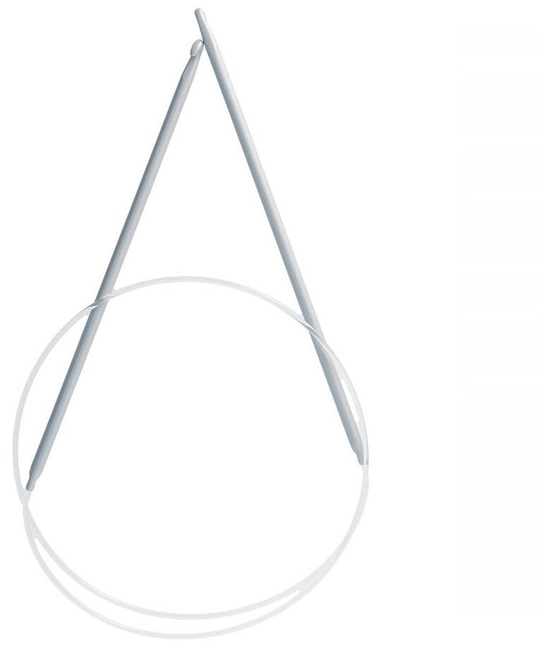 "Gamma" SH2 крючки для вязания циркулярные металл d 4.0 мм 80 см в чехле .