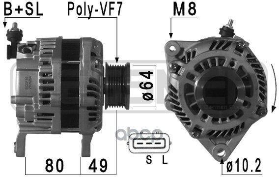 Генератор NISSAN PATHFINDER III 2.5DCi Era арт. 210928