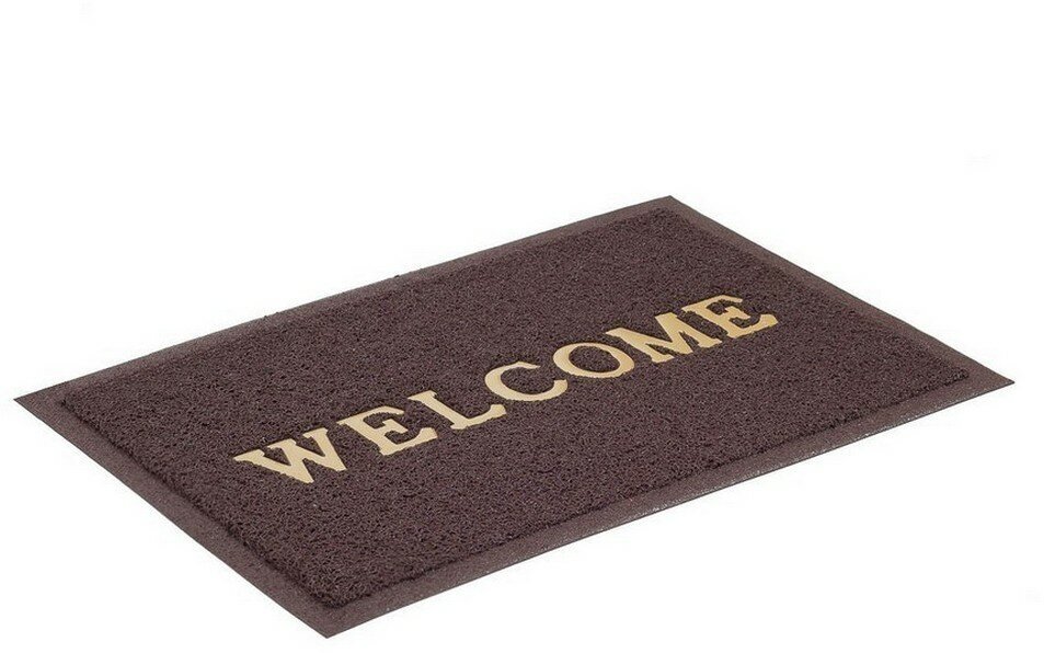Коврик для прихожей Spongy Sunstep, коричневый, 80х50см