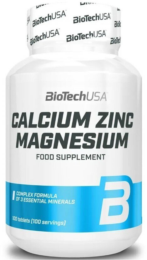 "BioTech Calcium Zink Magnesium" - 3 банки по 100 капсул