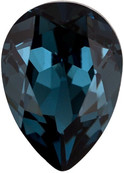 Страз "PRECIOSA" 435-16-301 цветн. 14 х 10 мм стекло т. синий (montana 30340)