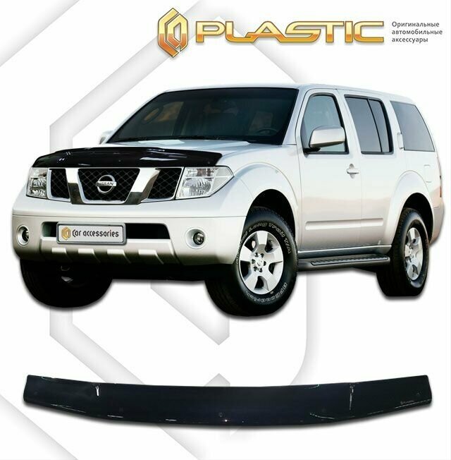 Дефлектор капота для Nissan Pathfinder 2011-2014 Classic черный