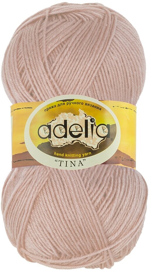 Пряжа ADELIA "TINA" 100% акрил 100 г 308 м №081 св. бежевый