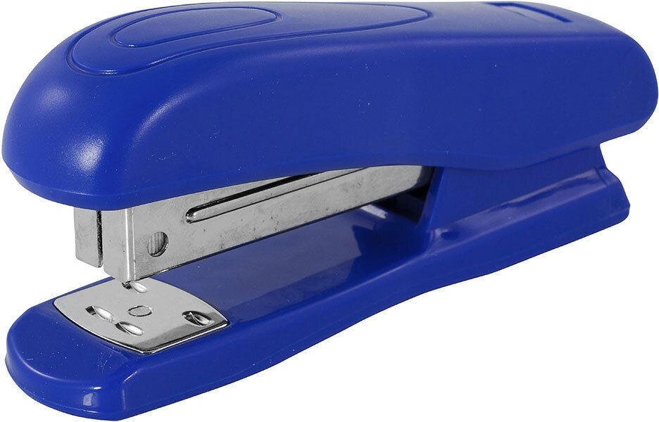 Степлер Silwerhof 24/6 26/6 (20листов) синий 100скоб пластик закрытый/открытый