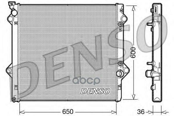 Радиатор системы охлаждения ДВС Denso арт. DRM50049