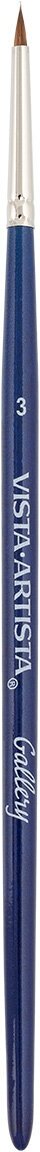 VISTA-ARTISTA Gallery укороченная круглая кисть №03, короткая ручка, серия 20218-03