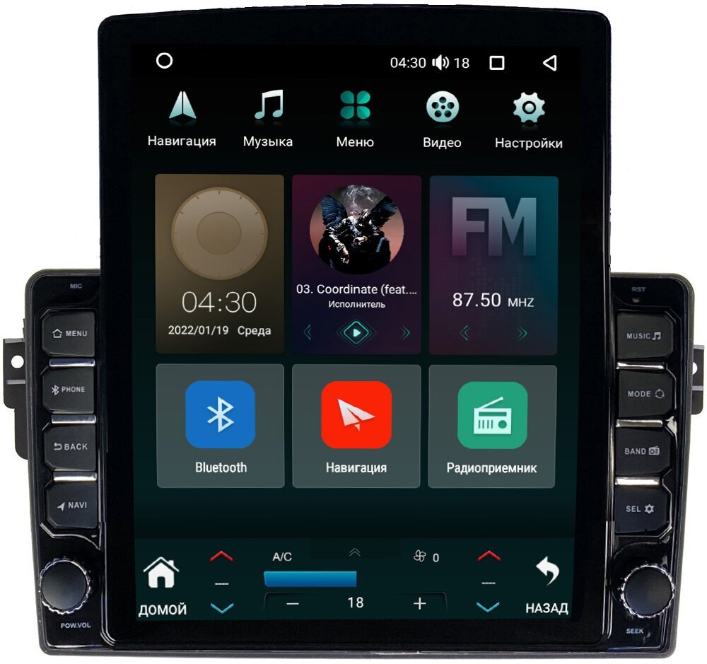 Магнитола в штатное место Toyota Caldina 3 2002-2007 Canbox M-Line 5610-9-685 на Android 10 (4G-SIM, 2/32, DSP, QLed, Tesla)