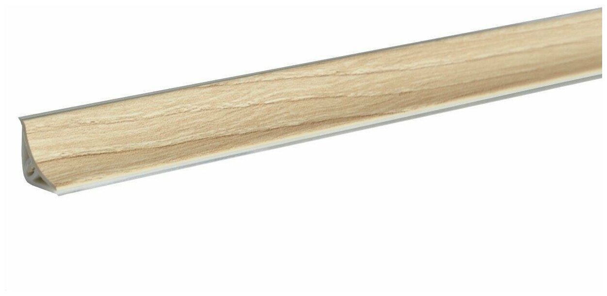 Плинтус для столешницы Korner LB15 mini с кабель-каналом мягкий край 15х15x3000мм ПВХ