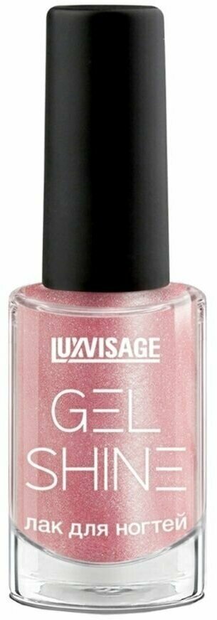 Лак для ногтей Luxvisage GEL SHINE тон 106 Розовый с жемчужным перламутром