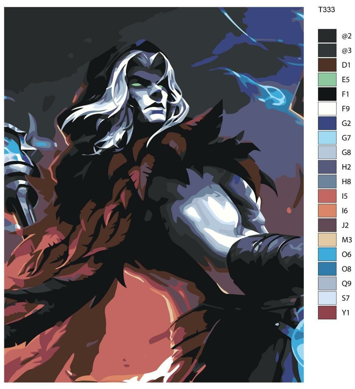 Картина по номерам Т333 "Mobile Legends: фарамис" 40Х50