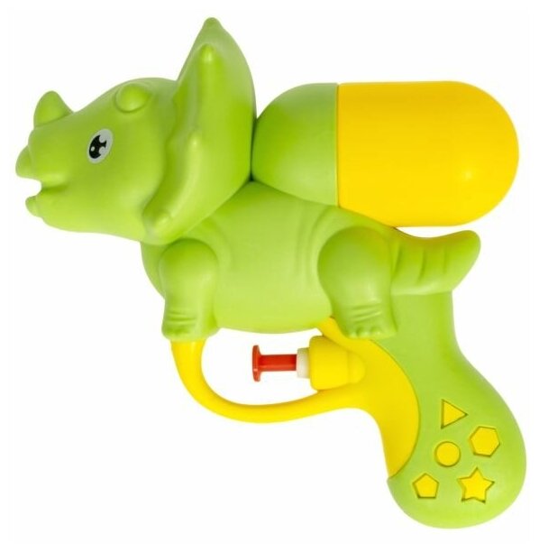 Водный пистолет Bondibon "Наше Лето" 18х20см, динозаврик, зеленый (ВВ5405)