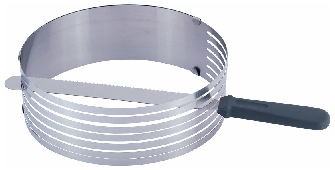 Форма для бисквита регулируемая 24,5-33см с ножом KAMILLE