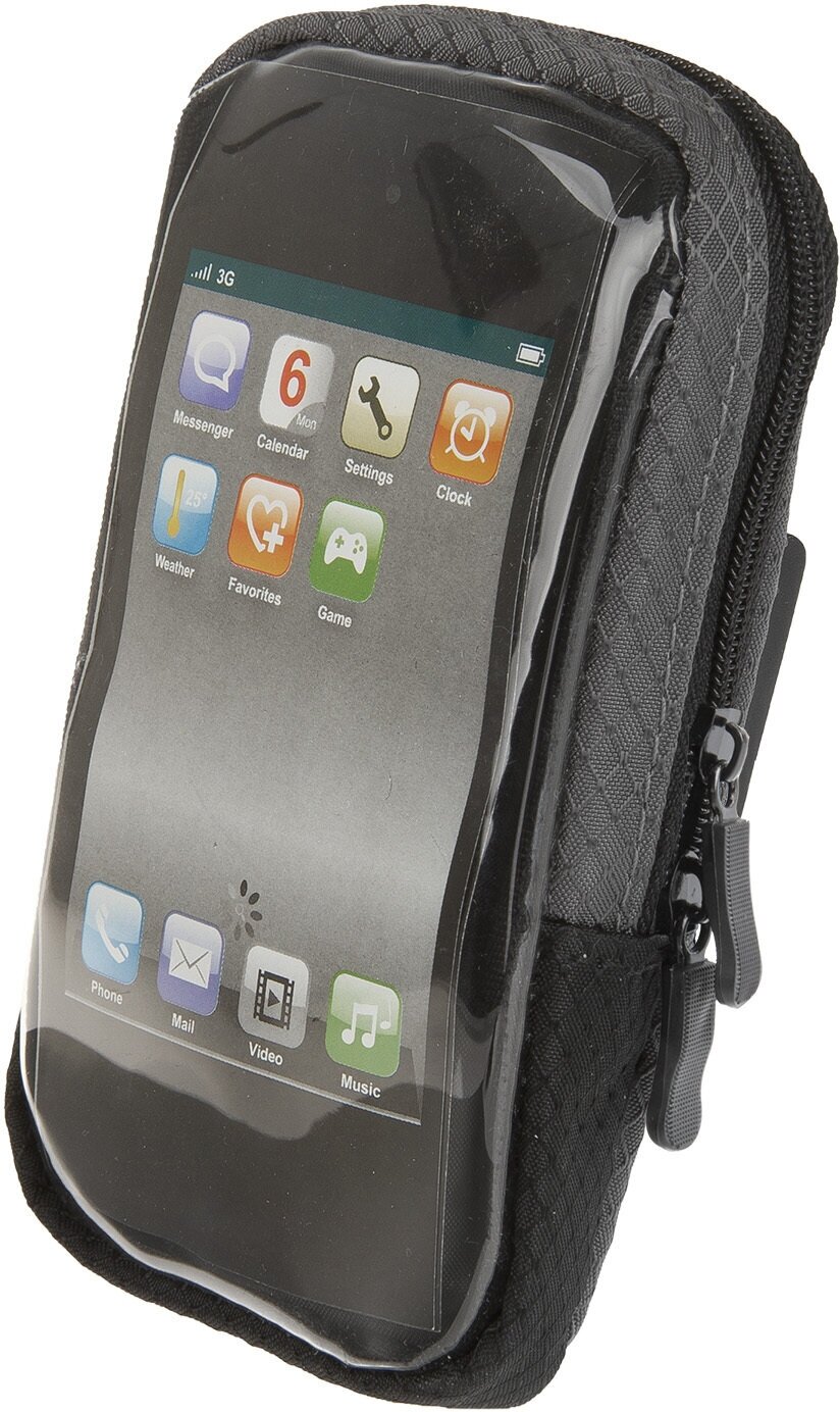 Велосумка на руль с отделнием для смартфона (новый размер) 170х80х30мм быстросъемный вращение влагозащищенный черная XL EINDHOVEN SC1 M-WAVE