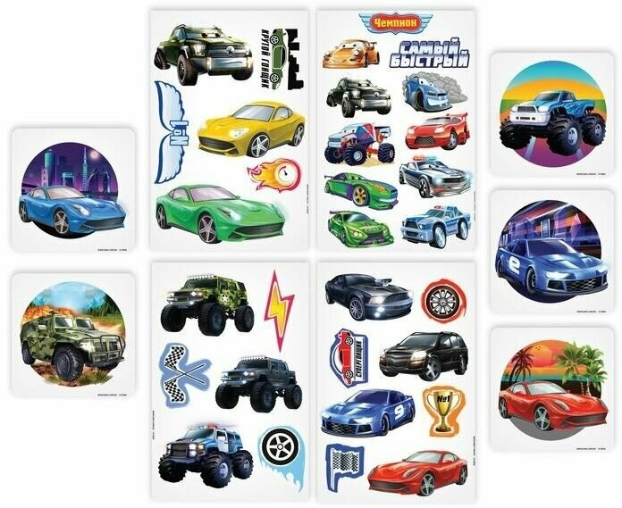 Мега - набор с тату, 80 тату-картинок