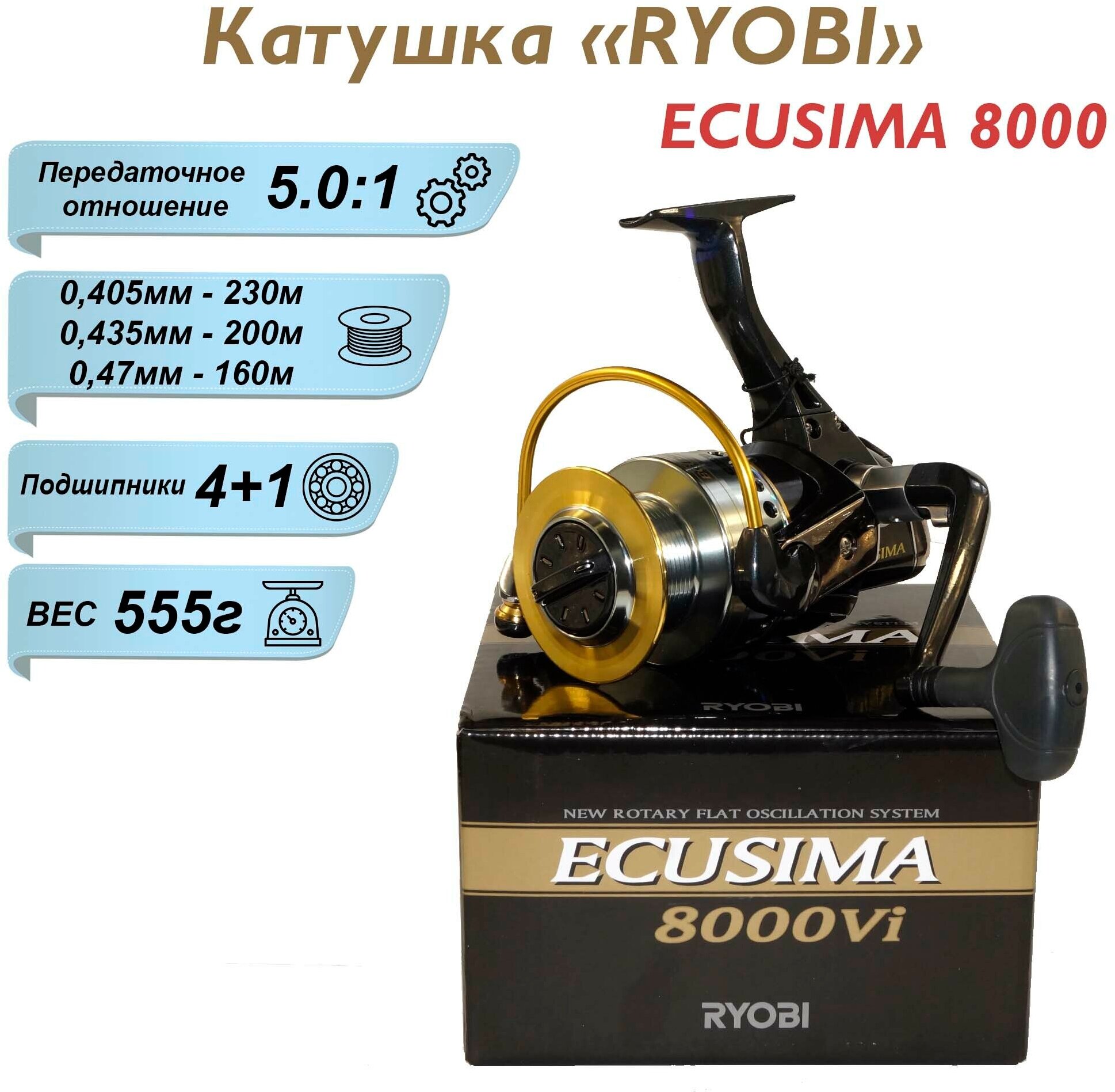 Катушка Ryobi ECUSIMA 8000