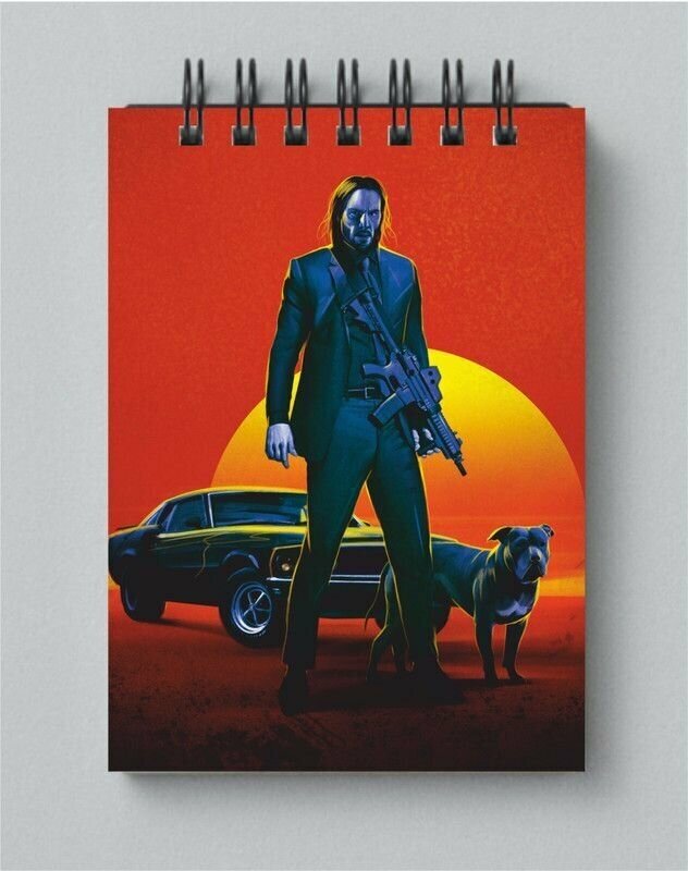 Блокнот Bugrikshop принт А4 "Джон Уик, John Wick" - JW0011