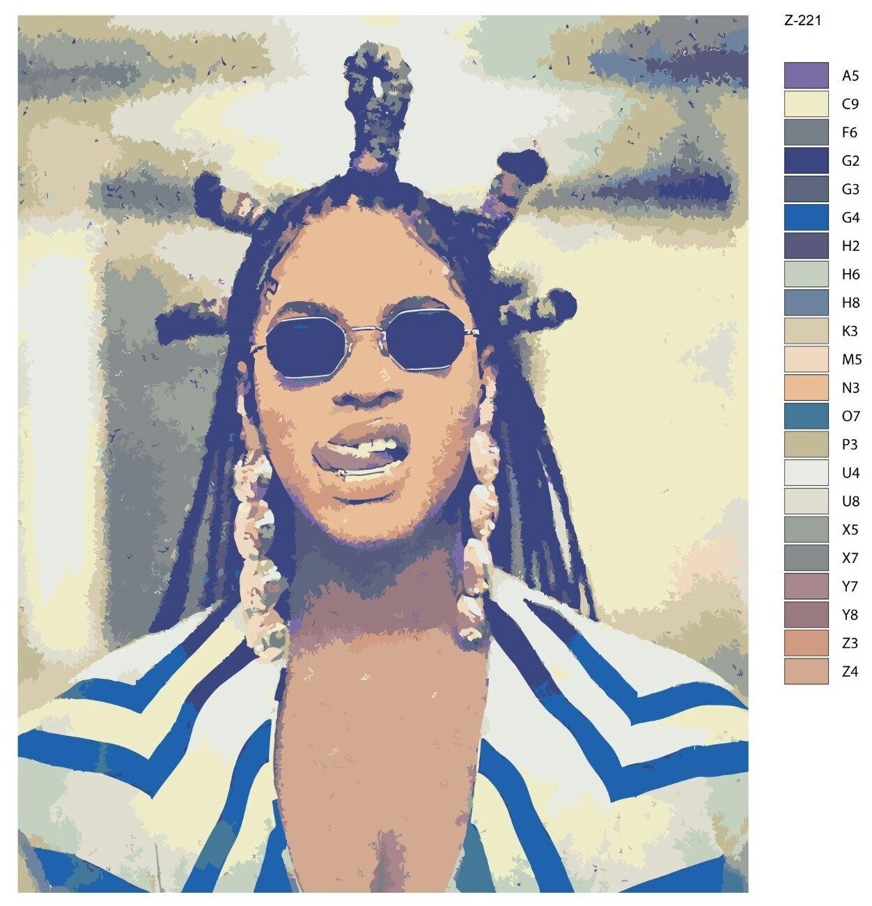 Картина по номерам Z-221 "Beyonce" 40x50
