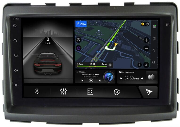 Штатная магнитола SsangYong Stavic, Rodius 2013-2019 Canbox M-Line 9864-RP-SYRD-15 Android 10 (4G-SIM, 4/64, DSP, QLed)