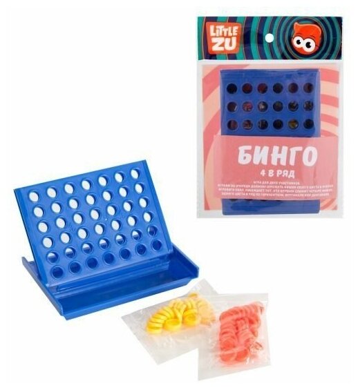 Настольная игра Little Zu Бинго: 4 в ряд (90055H)