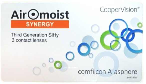 Контактные линзы Cooper Vision Airomoist Synergy 3 шт sph-1.25/BC8.6/14,0