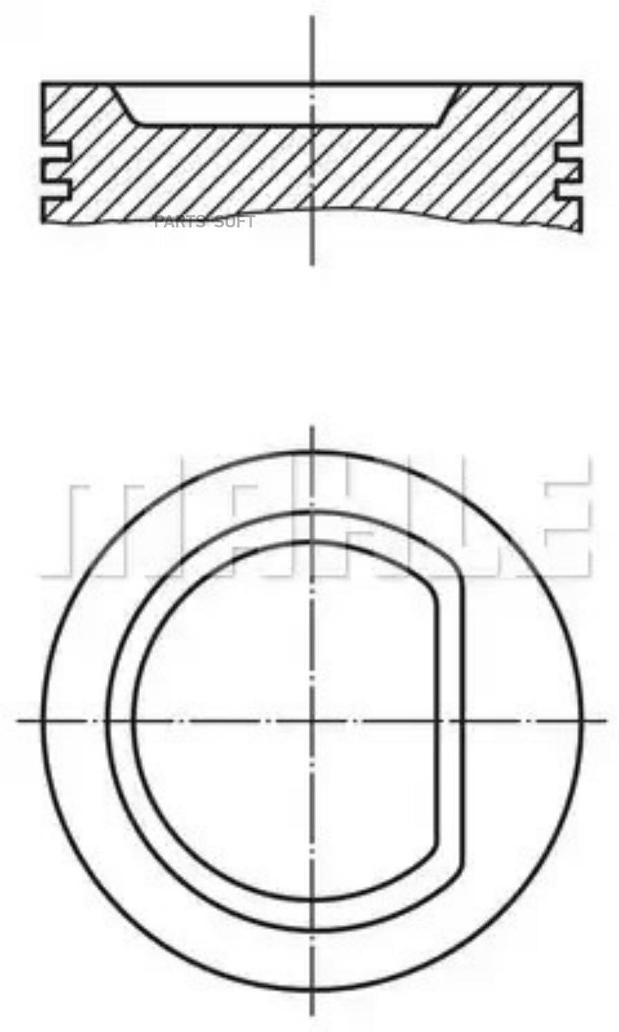 Поршень VW/SEAT 1.4L mot.AEXAPQ 76.51мм /1.2-1.5-2.5/ STD