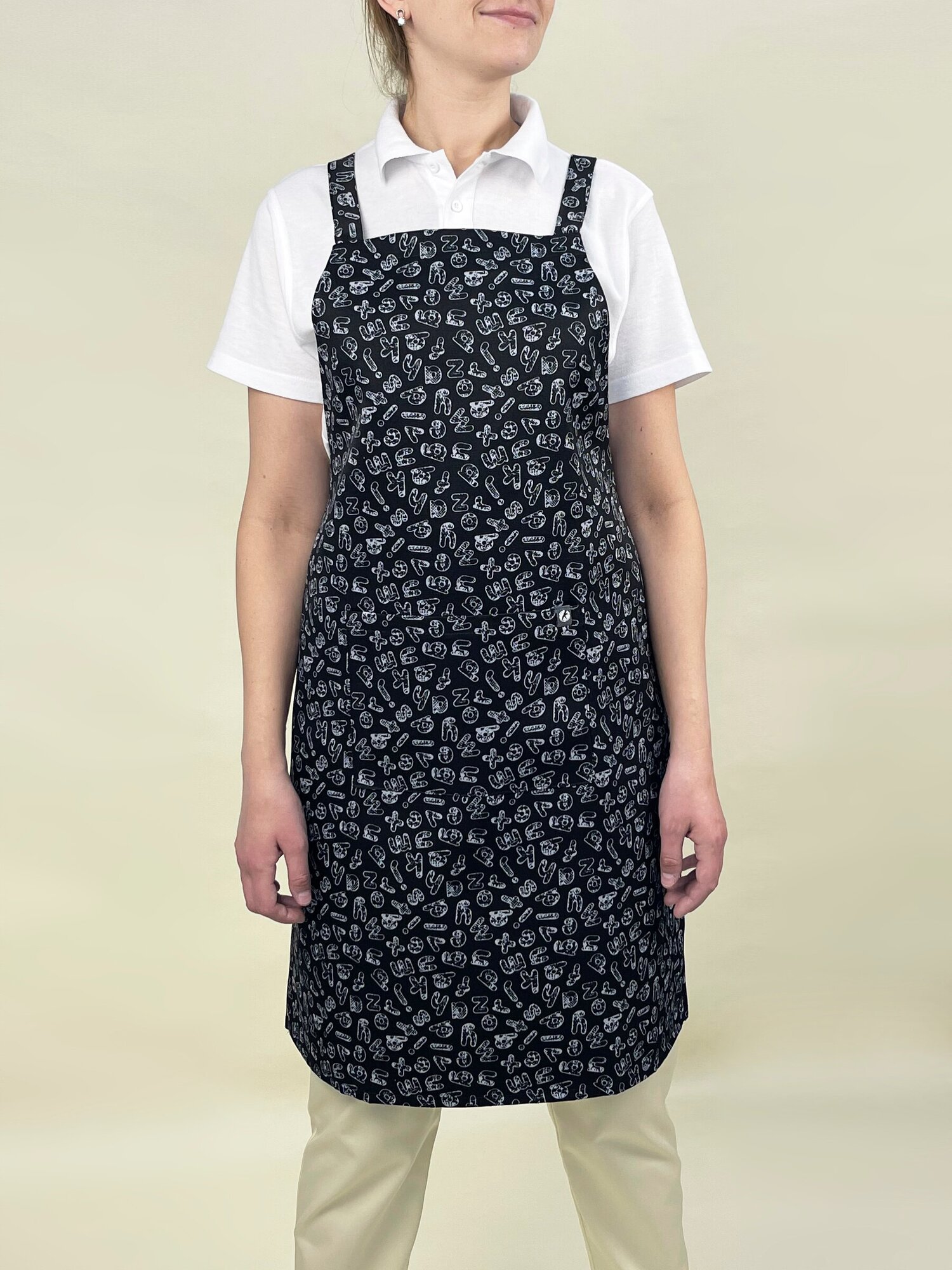 Фартук с принтом рабочий мастера, продавца, официанта KREATEX / креатекс