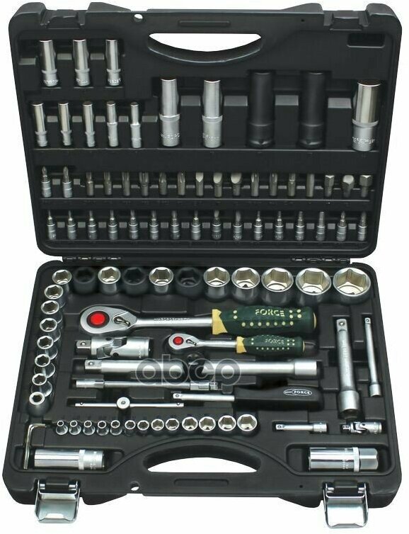 Набор головок торцевых, бит и бит-головок 1/4",1/2" 6-ти гранных 94 предмета ROCKFORCE ROCK FORCE арт. RF-4941-5