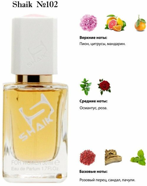 SHAIK парфюмерная вода W102, 50 мл