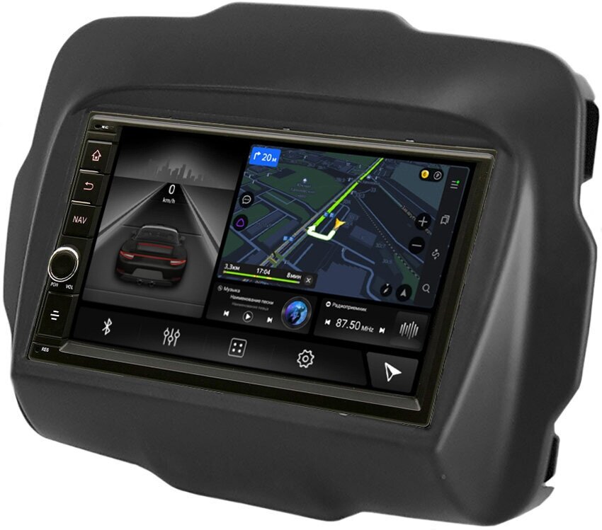 Штатная магнитола Jeep Renegade 2014-2025 Canbox H-Line 5603-RP-11-629-294 Android 10 (4G-SIM, 4/64, DSP, IPS) С крутилкой