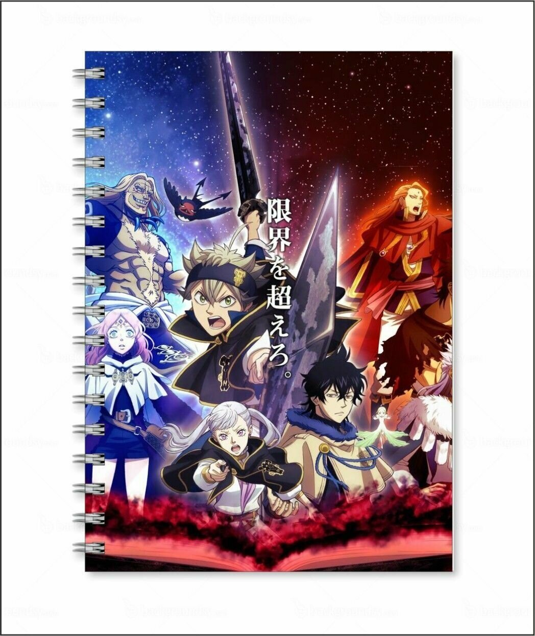 Тетрадь Чёрный клевер - Black Clover