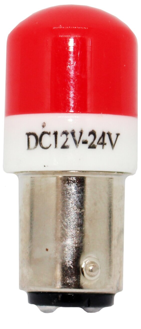Лампа 12V-24Vx21/5W диодная красная